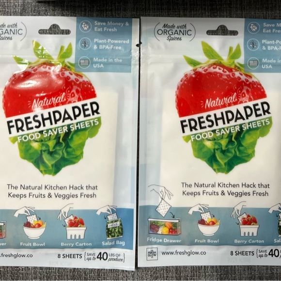 Fresh Paper | Kitchen | Freshpaper Natural Food Saver Sheets 2 8 Packs ...